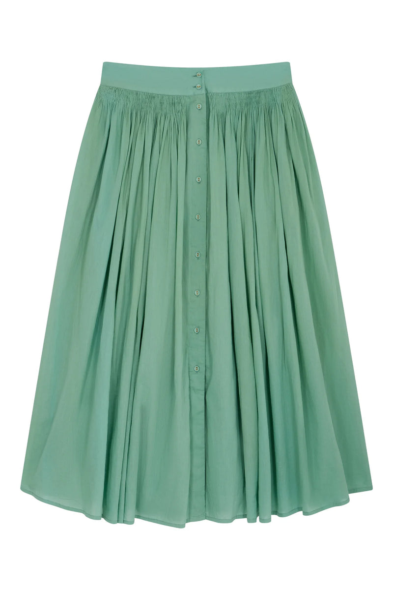 Leon & Harper Jiotto TC160 Plain Celadon Skirt – Designer Clothing Gallery | Women's Online ...